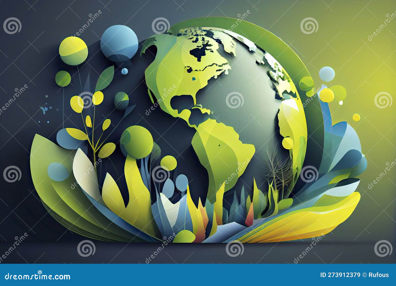 Abstract Background of World Environment Concept and Eco-friendly ...