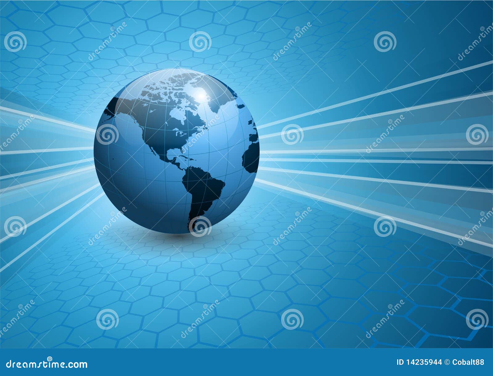 Abstract Background with World Globe Stock Vector - Illustration of ...
