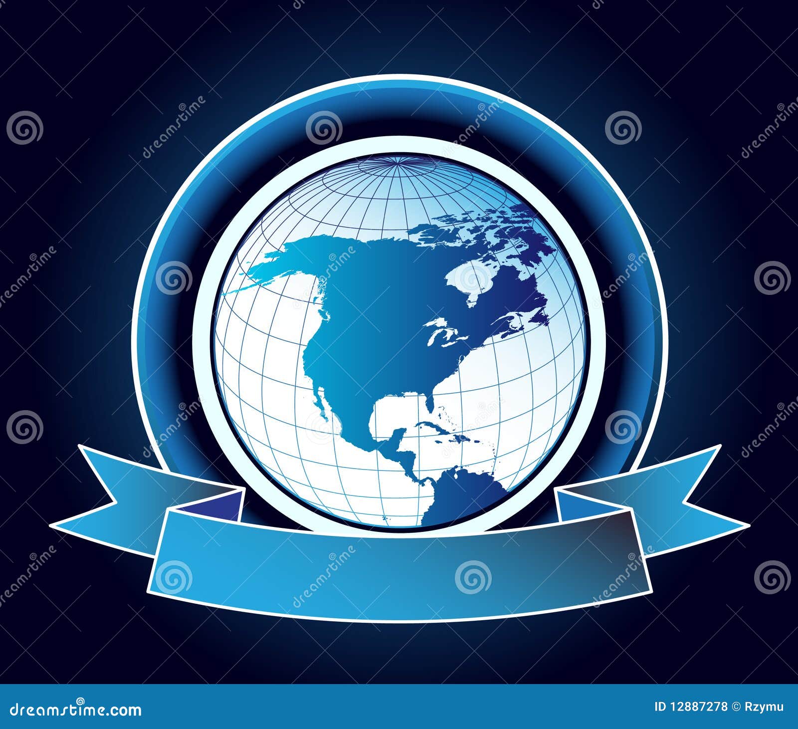 Abstract Background with World Map Stock Vector - Illustration of shape ...