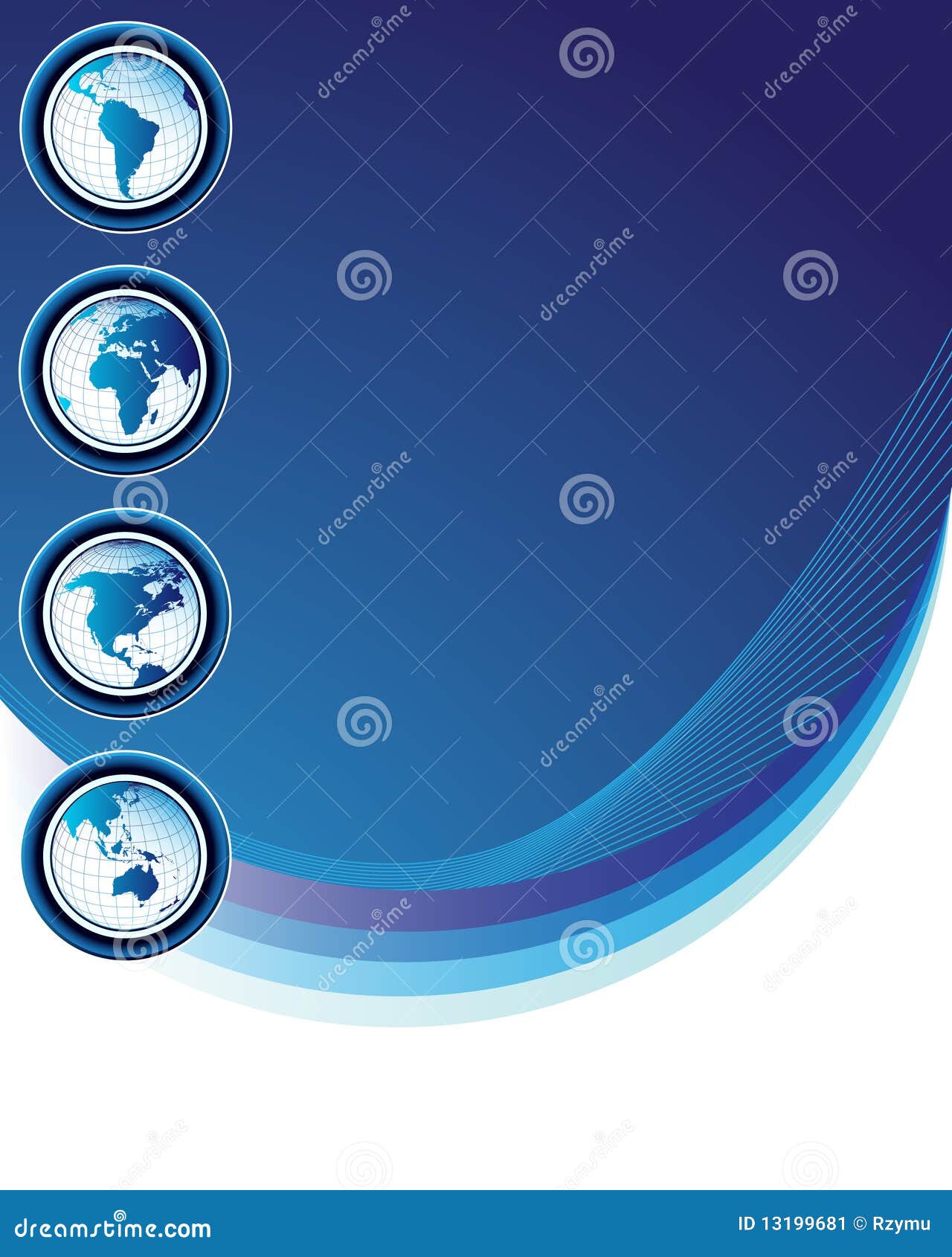 Abstract Background with World Maps Stock Vector - Illustration of cool ...