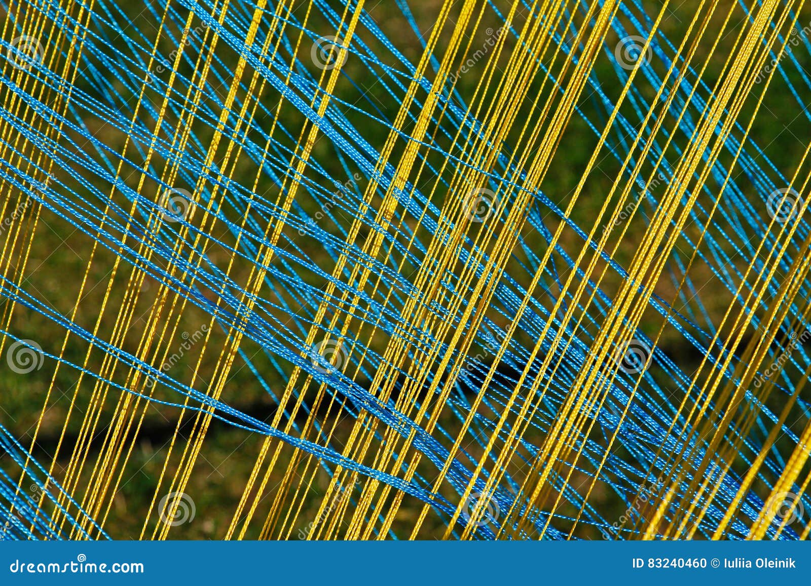 Abstract Background of Yellow and Blue Thread Stock Photo - Image of ...