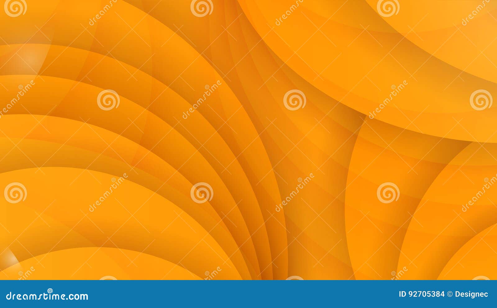 Abstract Background of Yellow Color. Curved Lines Stock Vector ...