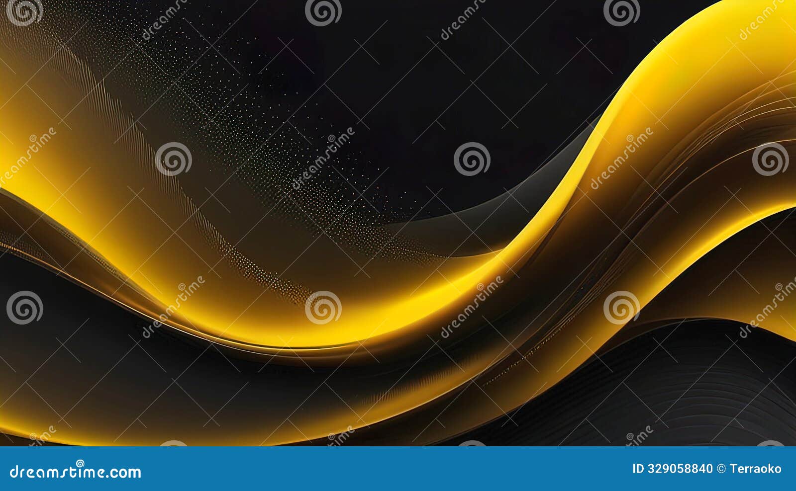 Abstract Background with Yellow Color, Wave Flow, Cover Texture, Hyper ...
