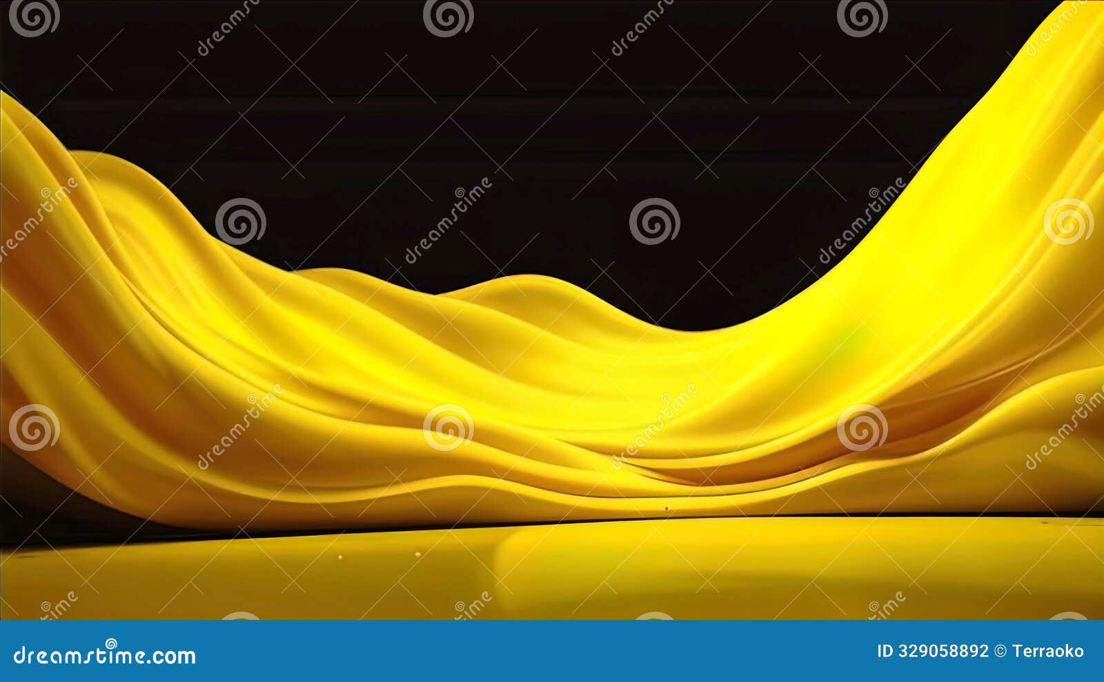 Abstract Background with Yellow Color, Wave Flow, Cover Texture, Hyper ...