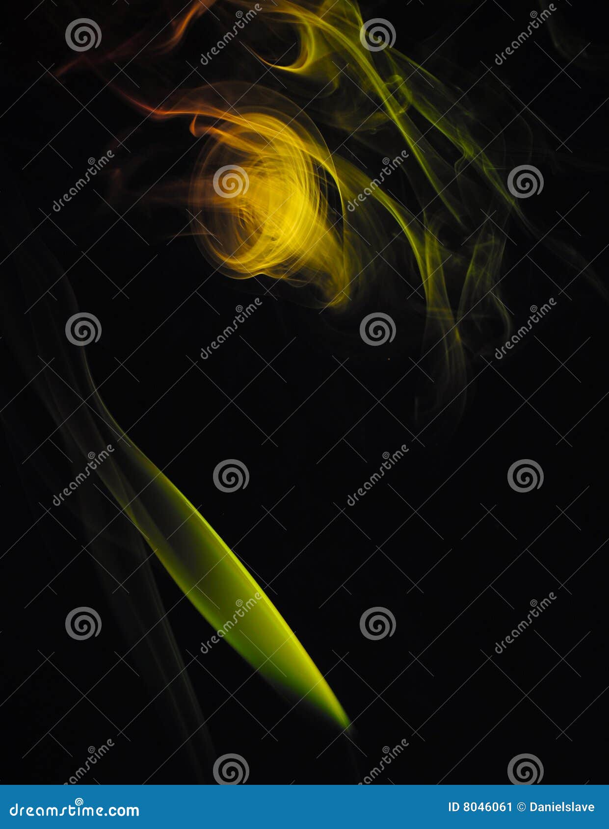 Abstract Background - Yellow, Green Fire Shape Stock Image - Image of ...