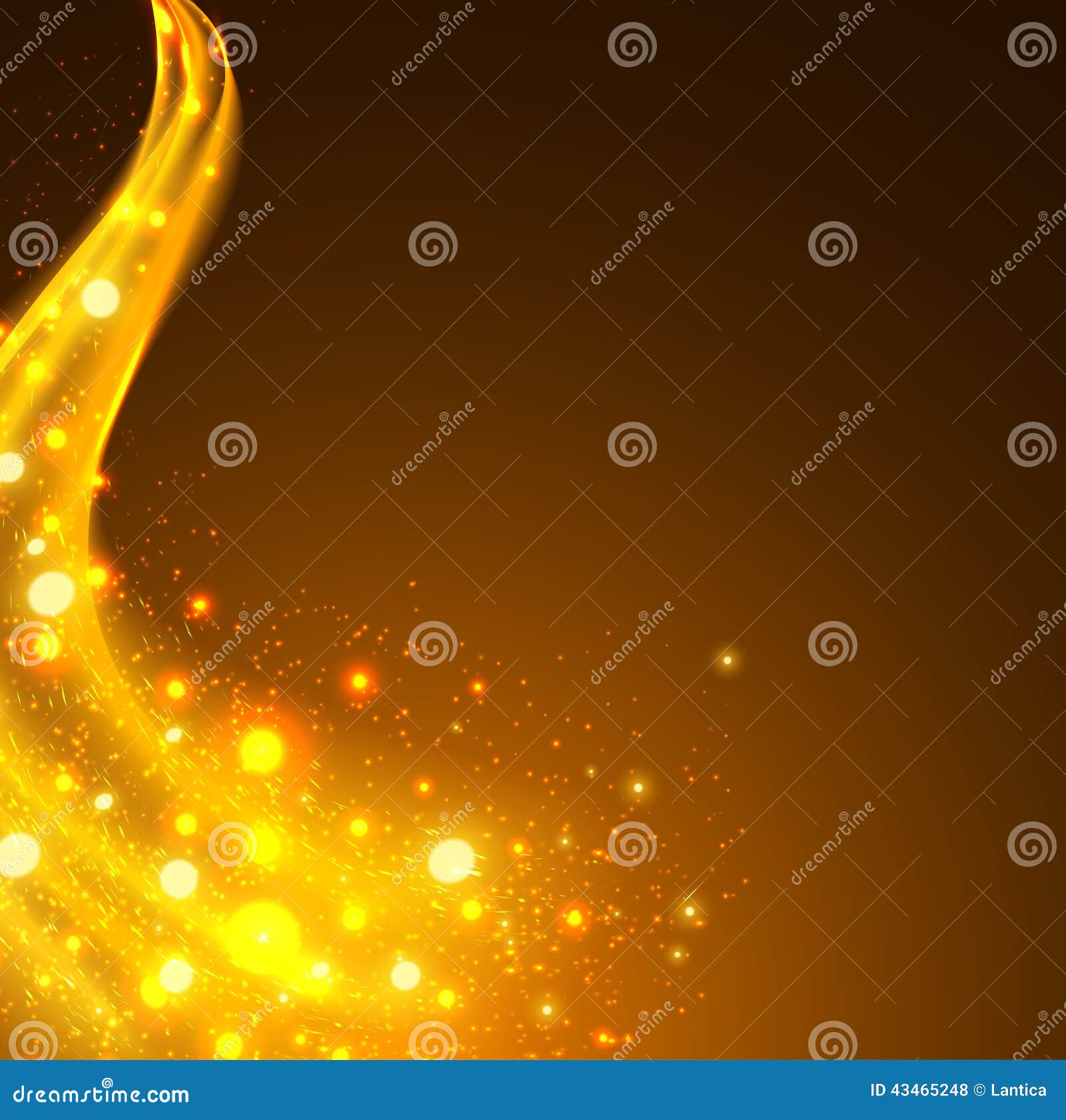 Abstract Background with Yellow Lighting Flare Stock Vector ...