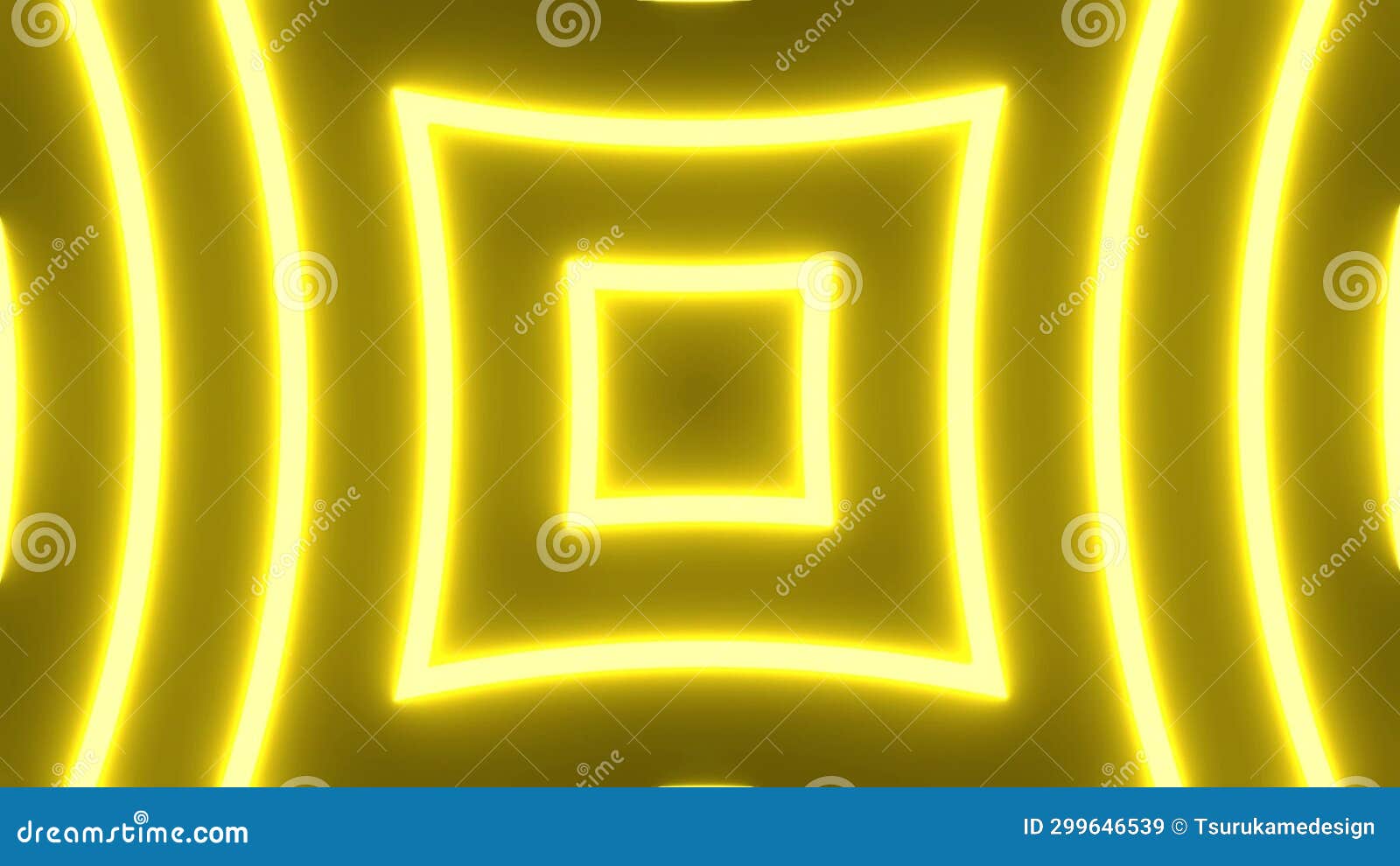 Abstract Background with Yellow Neon Squares. Stock Video - Video of ...