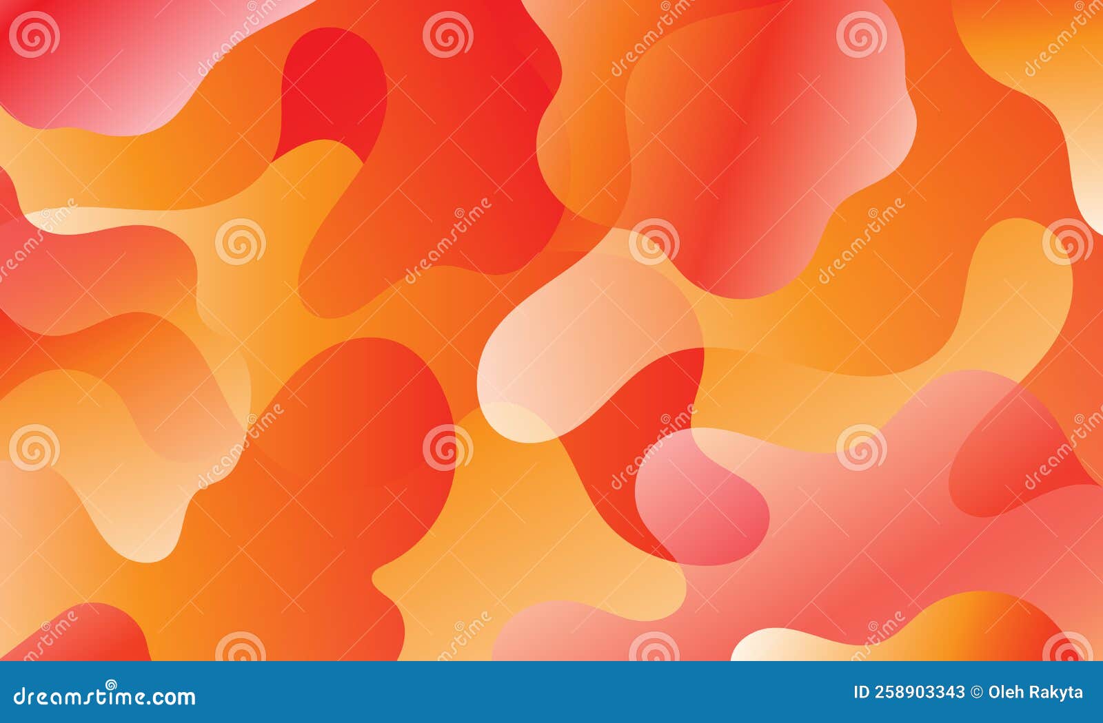Yellow, Orange, Red Shapes on a Gradient Background.Vector Illustration ...