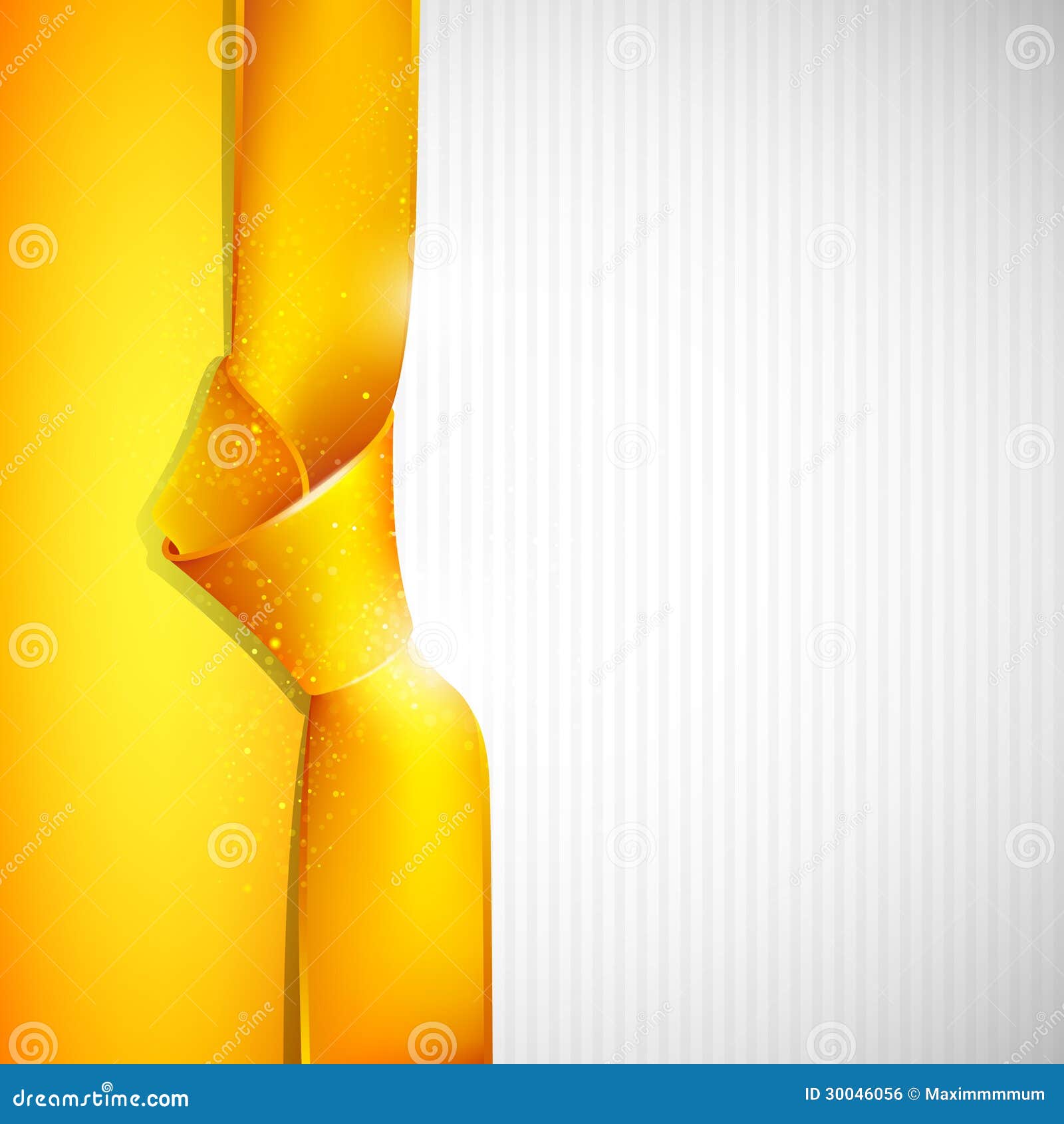 Background with Yellow Ribbon Stock Illustration - Illustration of ...