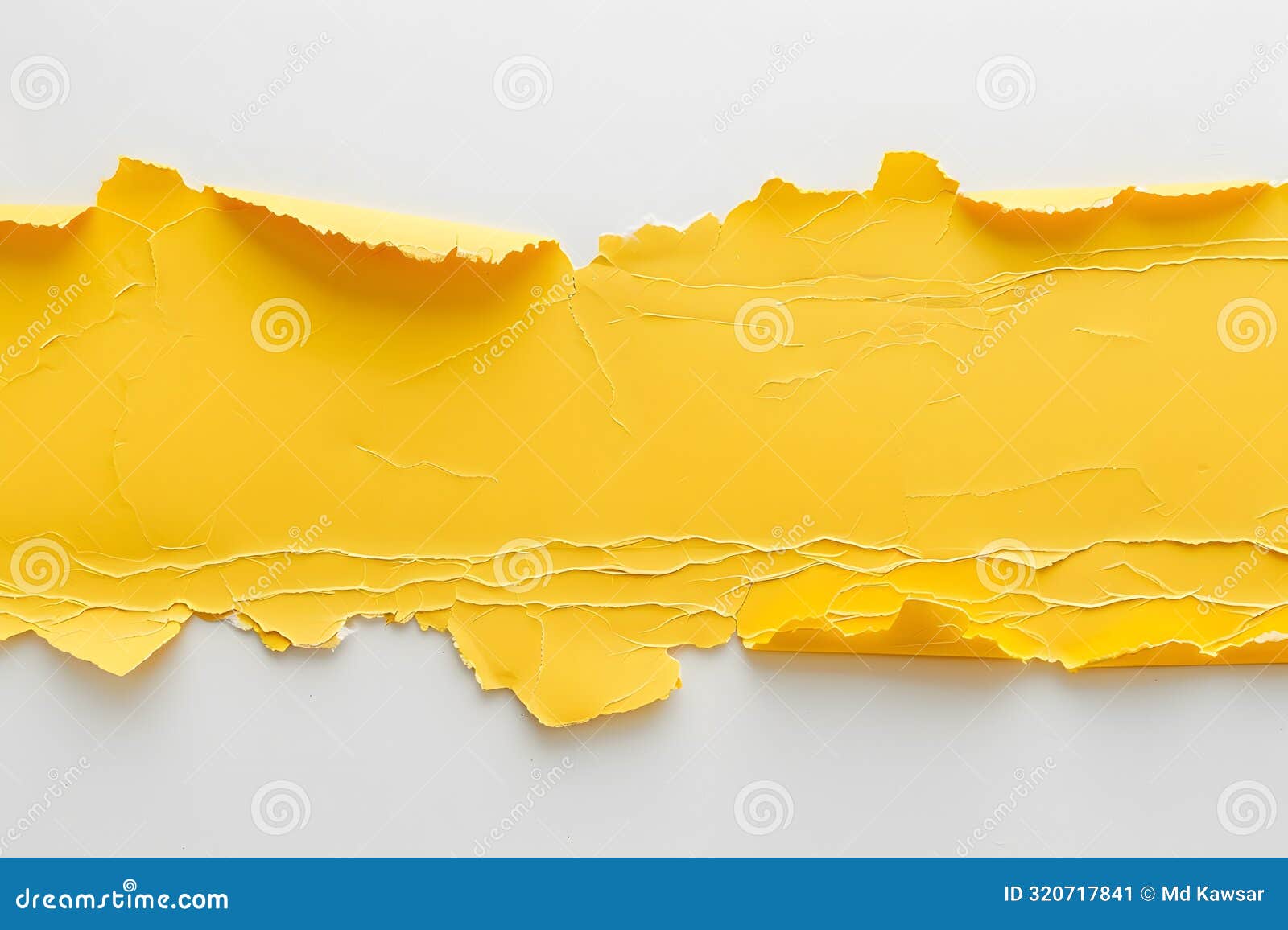 Torn Yellow Paper Texture with Space for Text Stock Illustration ...