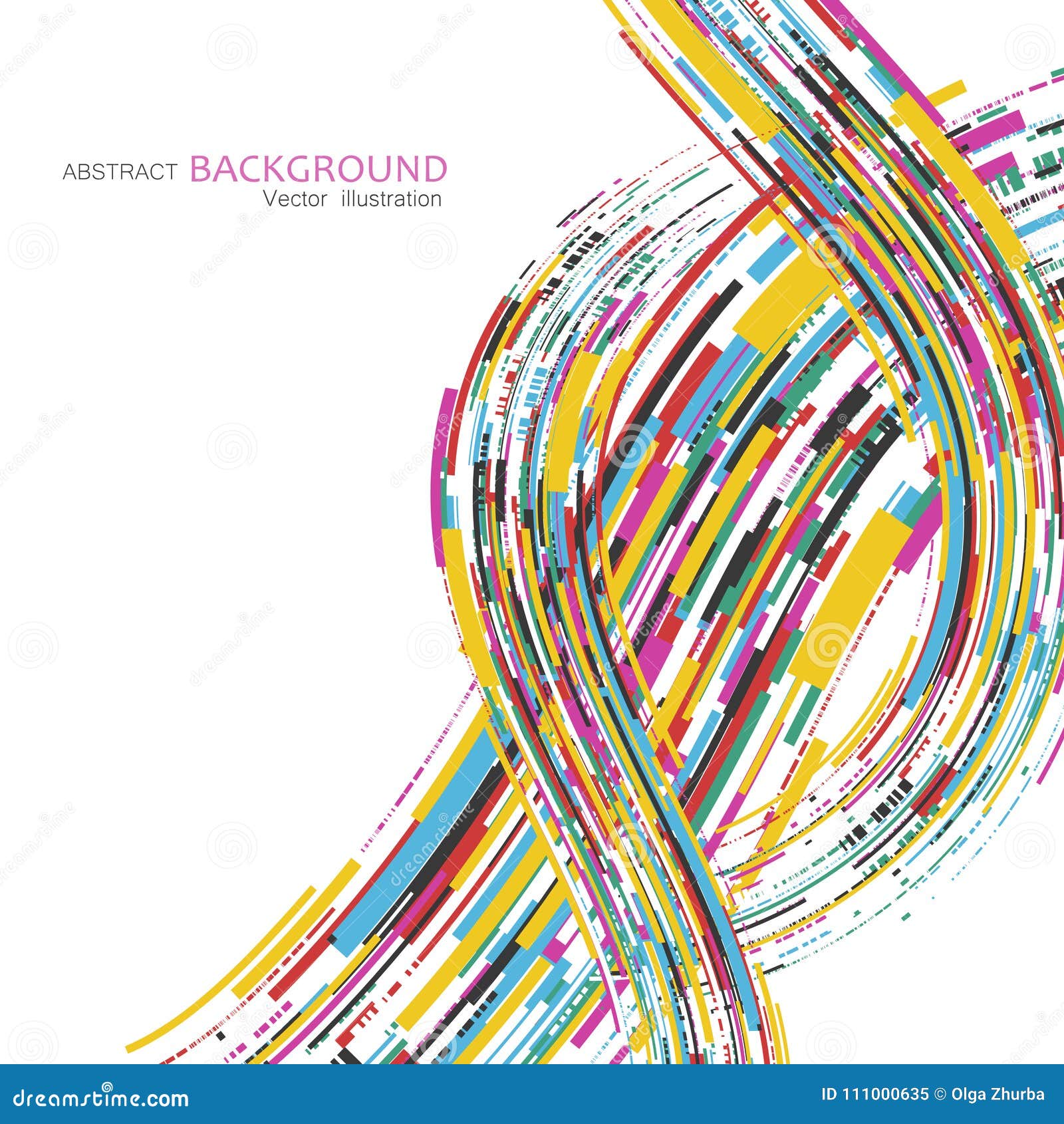 Abstract Backgrounds With Colorful Wavy Lines. Elegant Wave Design ...