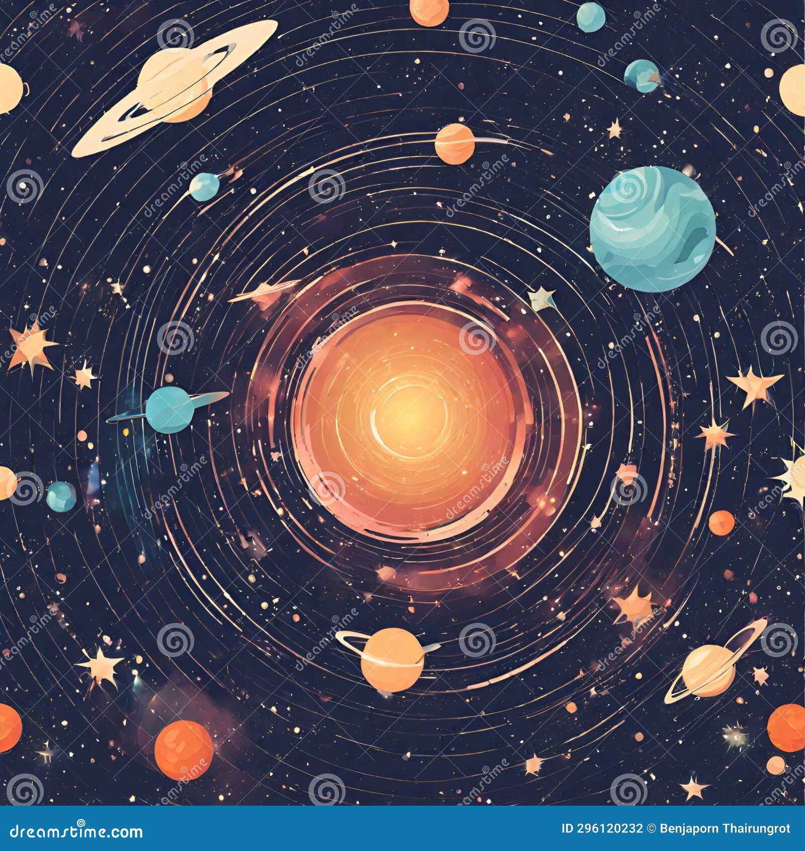 Abstract Backgrounds with Cosmic and Celestial Themes. - 1 Stock ...