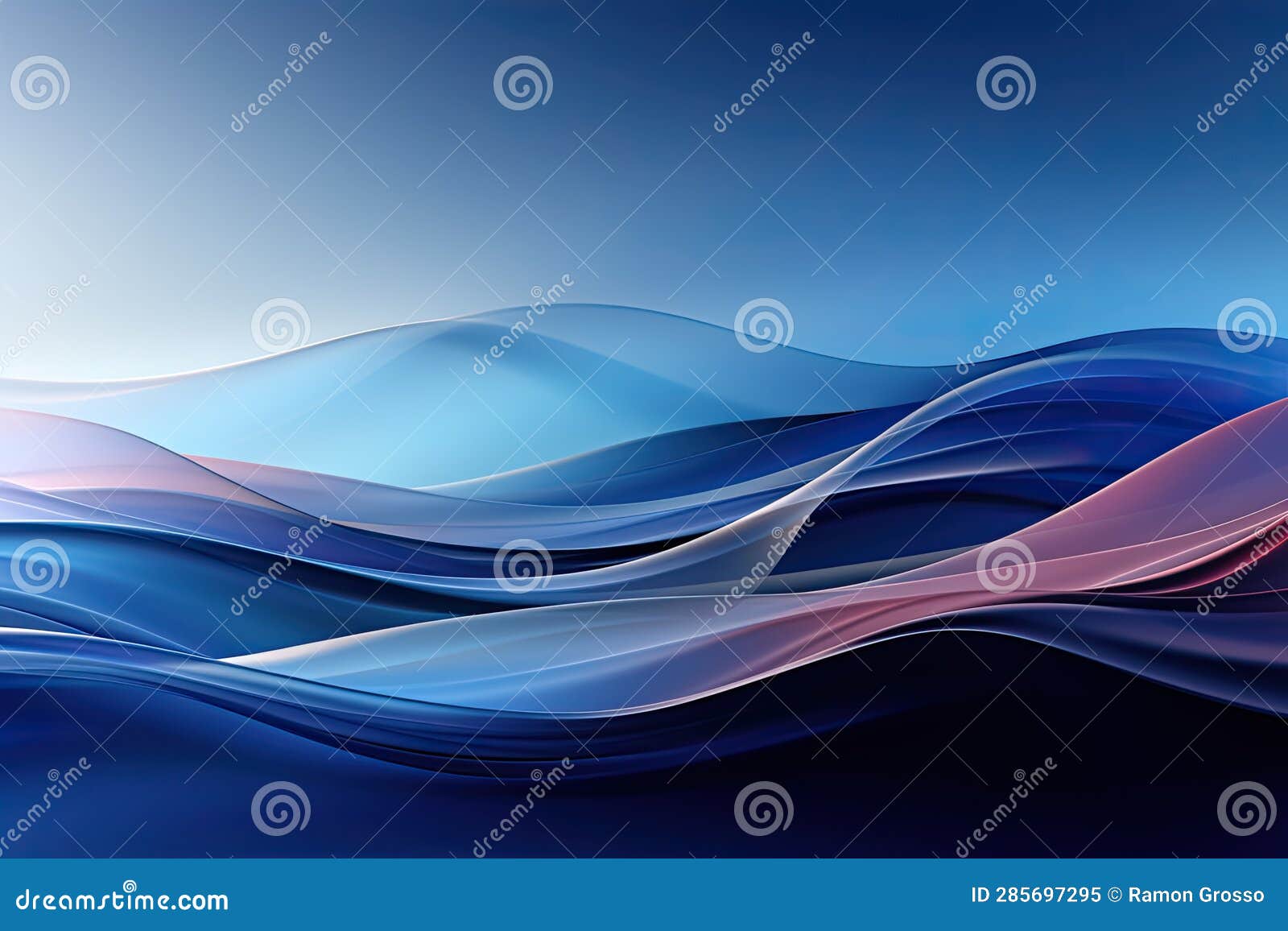 Abstract Backgrounds with Curves of Various Colors Stock Illustration ...