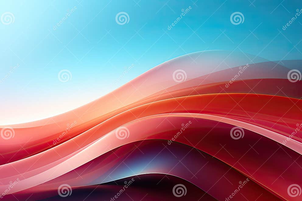 Abstract Backgrounds with Curves of Various Colors Stock Illustration ...
