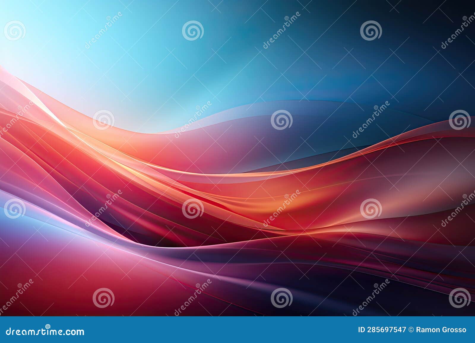 Abstract Backgrounds with Curves of Various Colors Stock Illustration ...