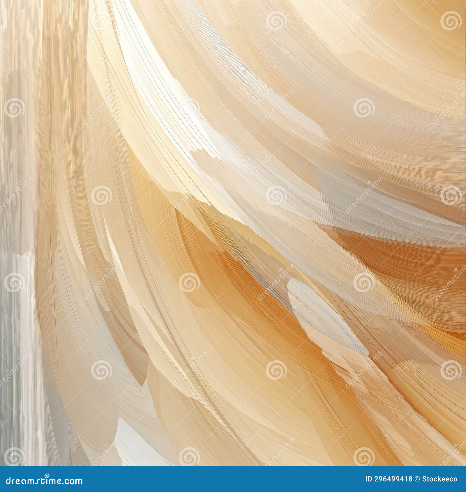 Abstract Beige and Yellow Wave Wallpaper with Soft Brushstroke Realism ...