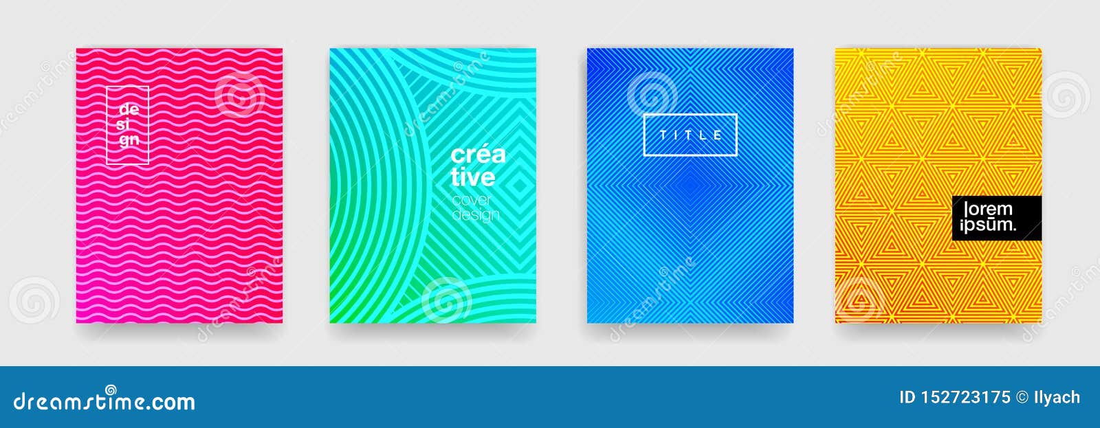 Abstract Backgrounds, Geometric Shape Texture Patterns. Vector Modern ...