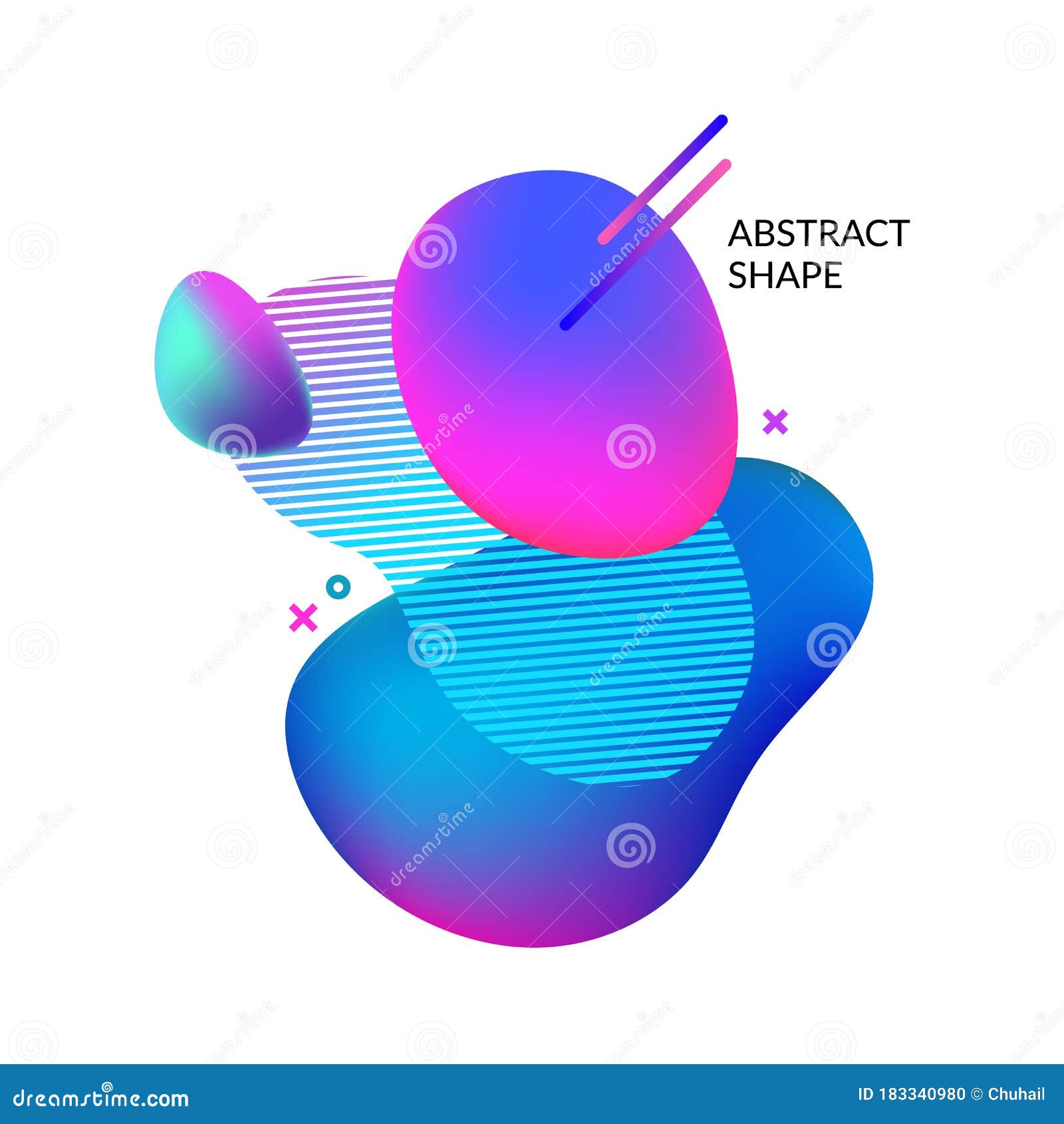 Abstract Background with Liquid Gradient Drops. Stock Vector ...