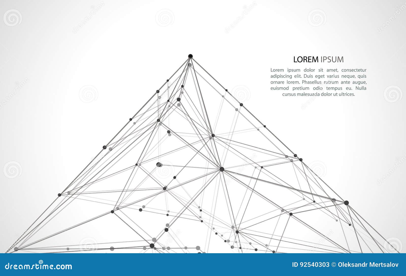 Abstract Backgrounds of Molecules Light Gray. Pyramid Shape. Stock ...