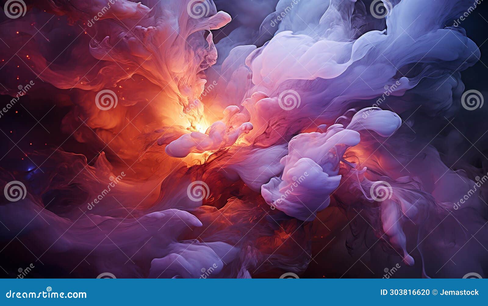 Abstract Backgrounds in Motion, Smoke Creates Physical Structure of ...
