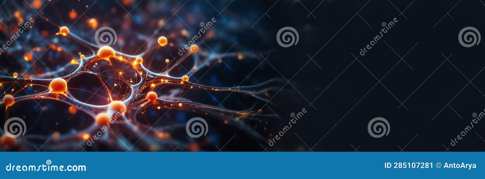 Abstract Backgrounds Of Neurons Working Inside Brain Neuron Link Neurons And Synapse Like