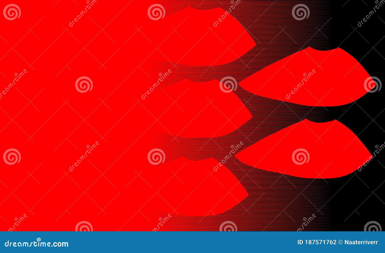 Abstract Backgrounds with Red Lips Stock Illustration - Illustration of ...