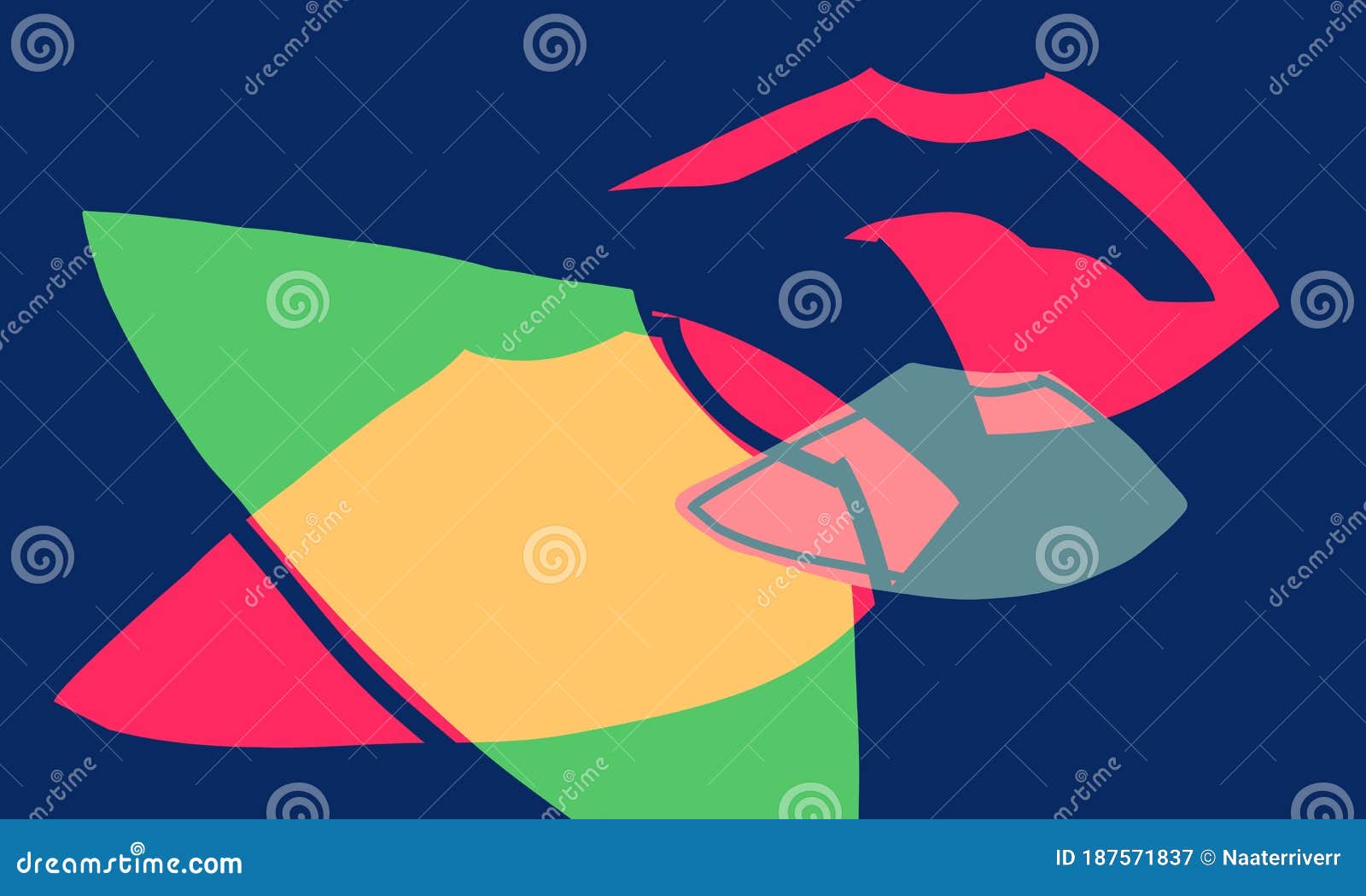 Abstract Backgrounds with Red Lips Stock Illustration - Illustration of ...