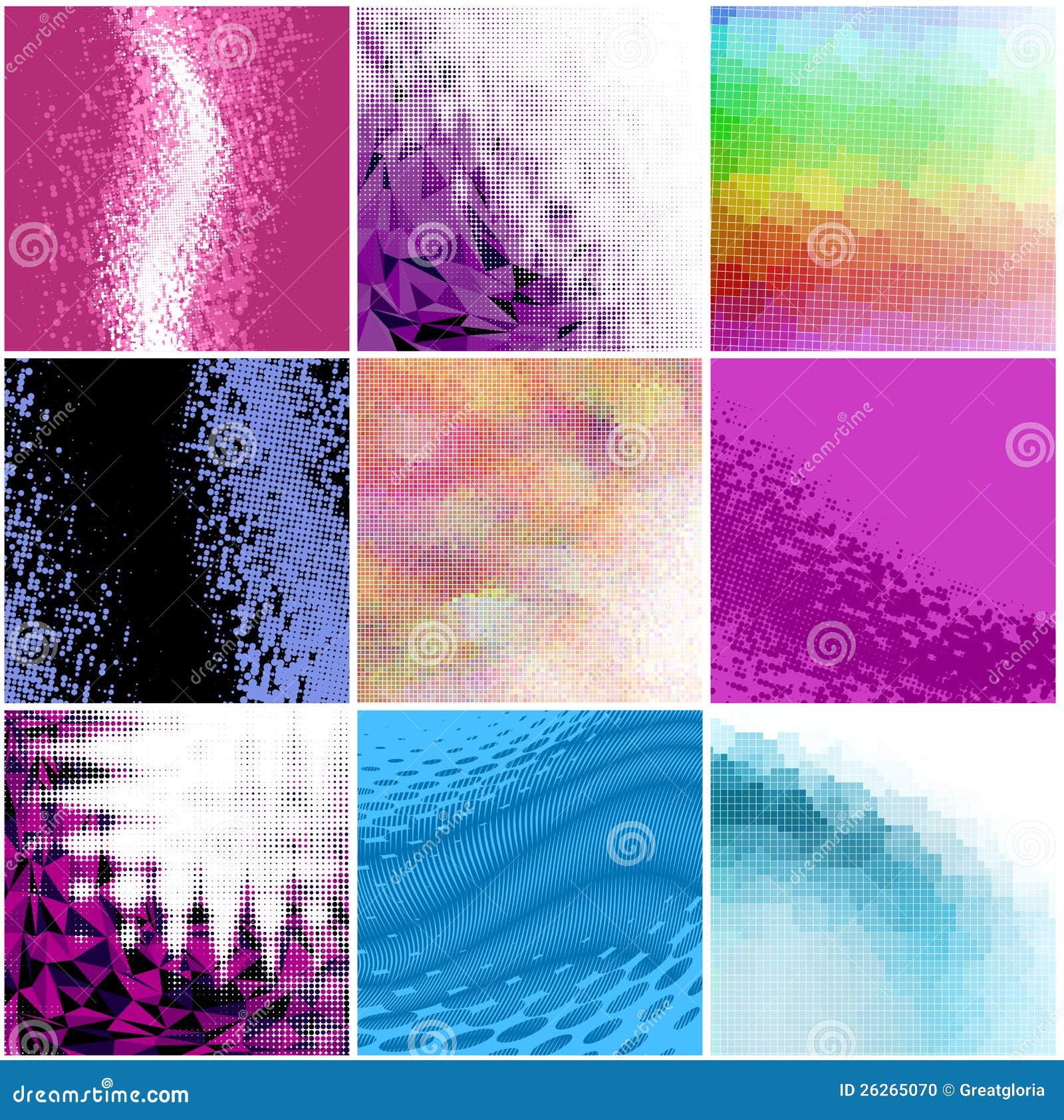 Abstract backgrounds set stock vector. Illustration of corner - 26265070