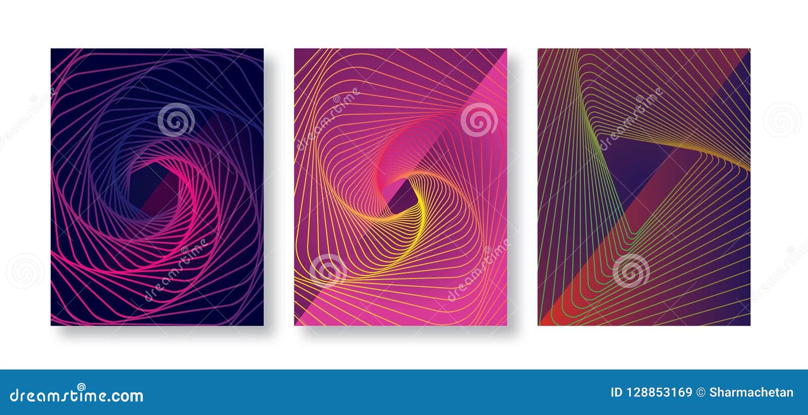 Abstract Backgrounds, Set, Modern, Colourful, Gradient, Triangle ...