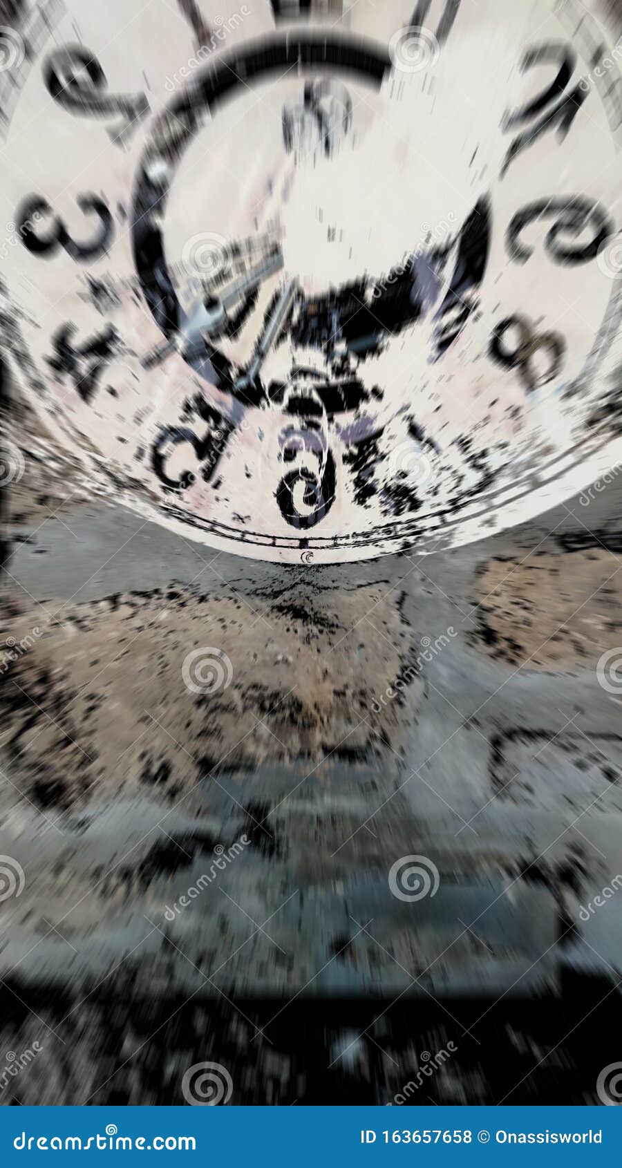 Abstract Backward Time Clock Art Stock Photo - Image of backward ...