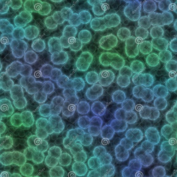 Abstract Bacteria Cells Seamless Texture or Background Stock Photo ...