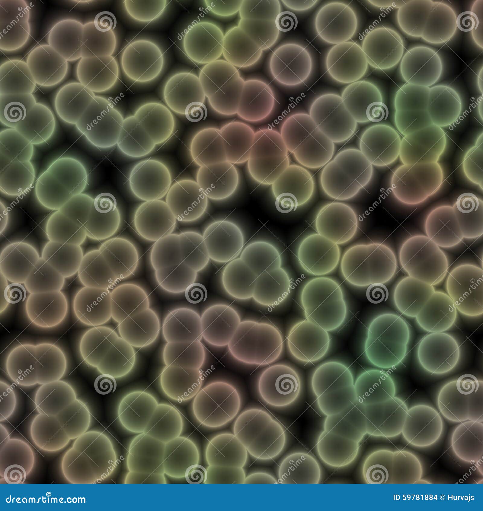 Abstract Bacteria Cells Seamless Texture or Background Stock Photo ...