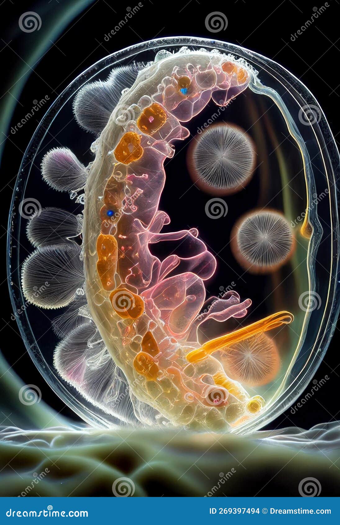 Abstract Bacteria, Live Organic Forms Stock Photo - Image of medicine ...