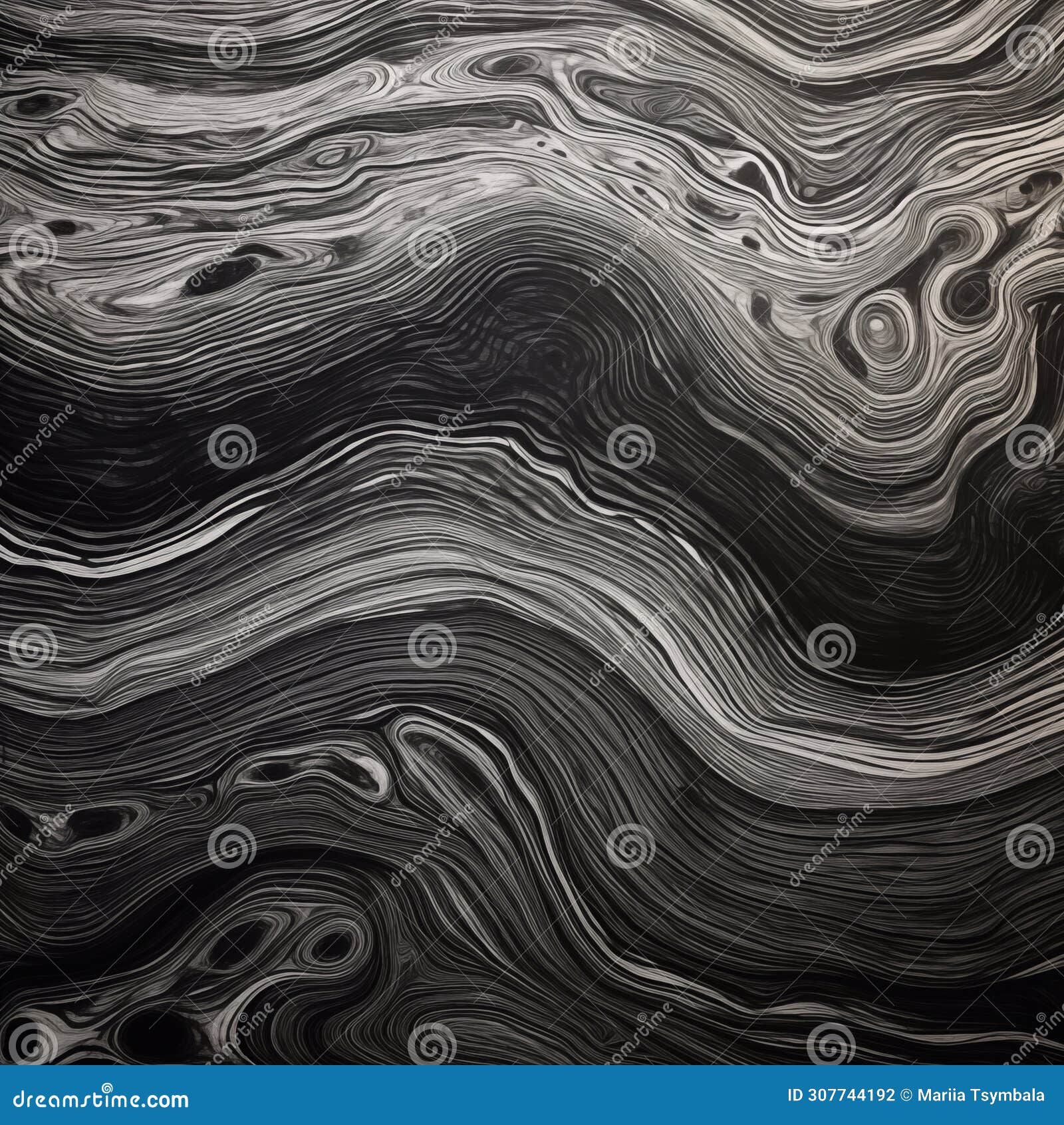 Abstract Balck and White Waves Background Stock Illustration ...