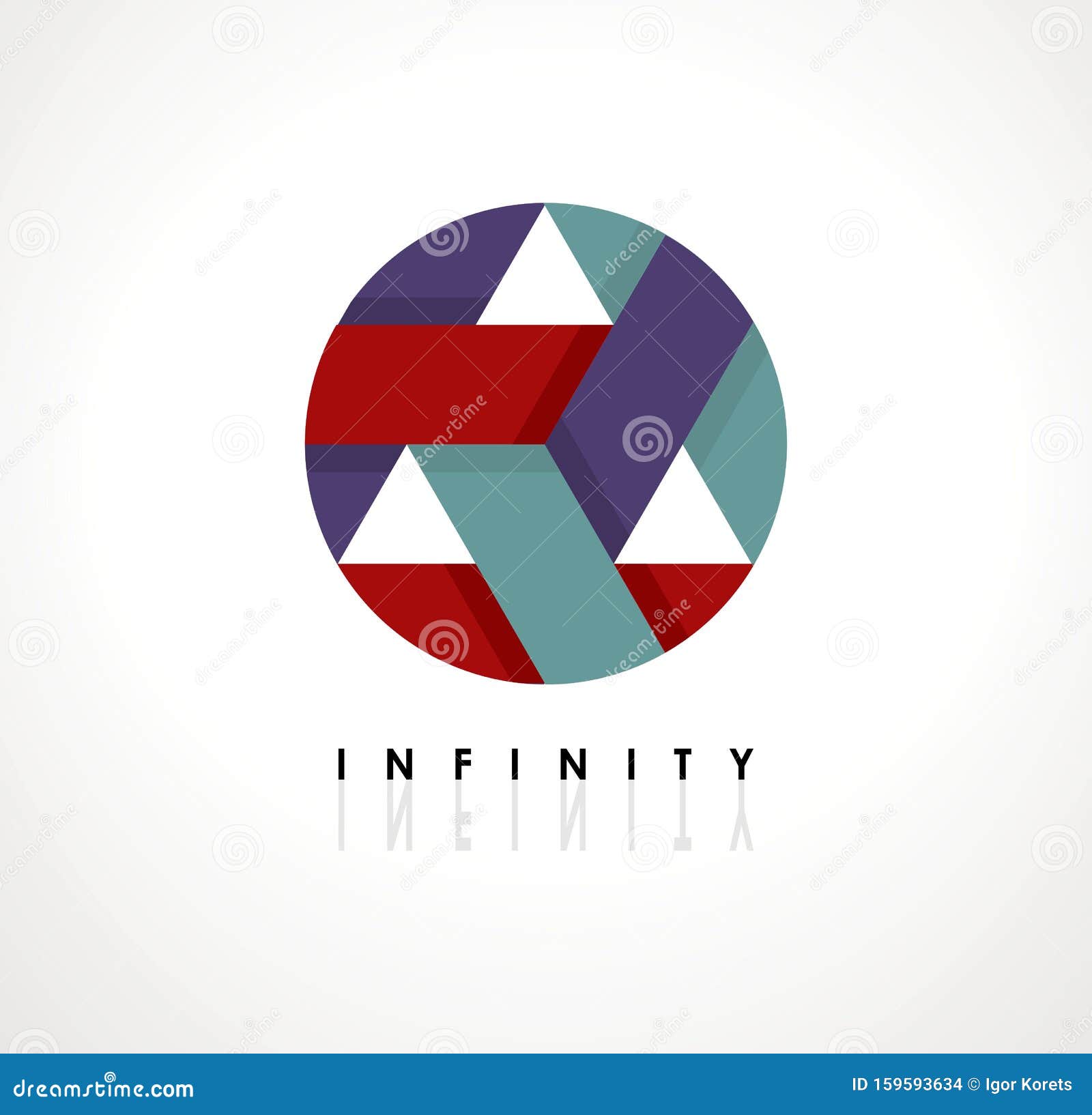 Abstract Ball of Interwoven Stripes, Mebius Loop. Creative Symbol of ...