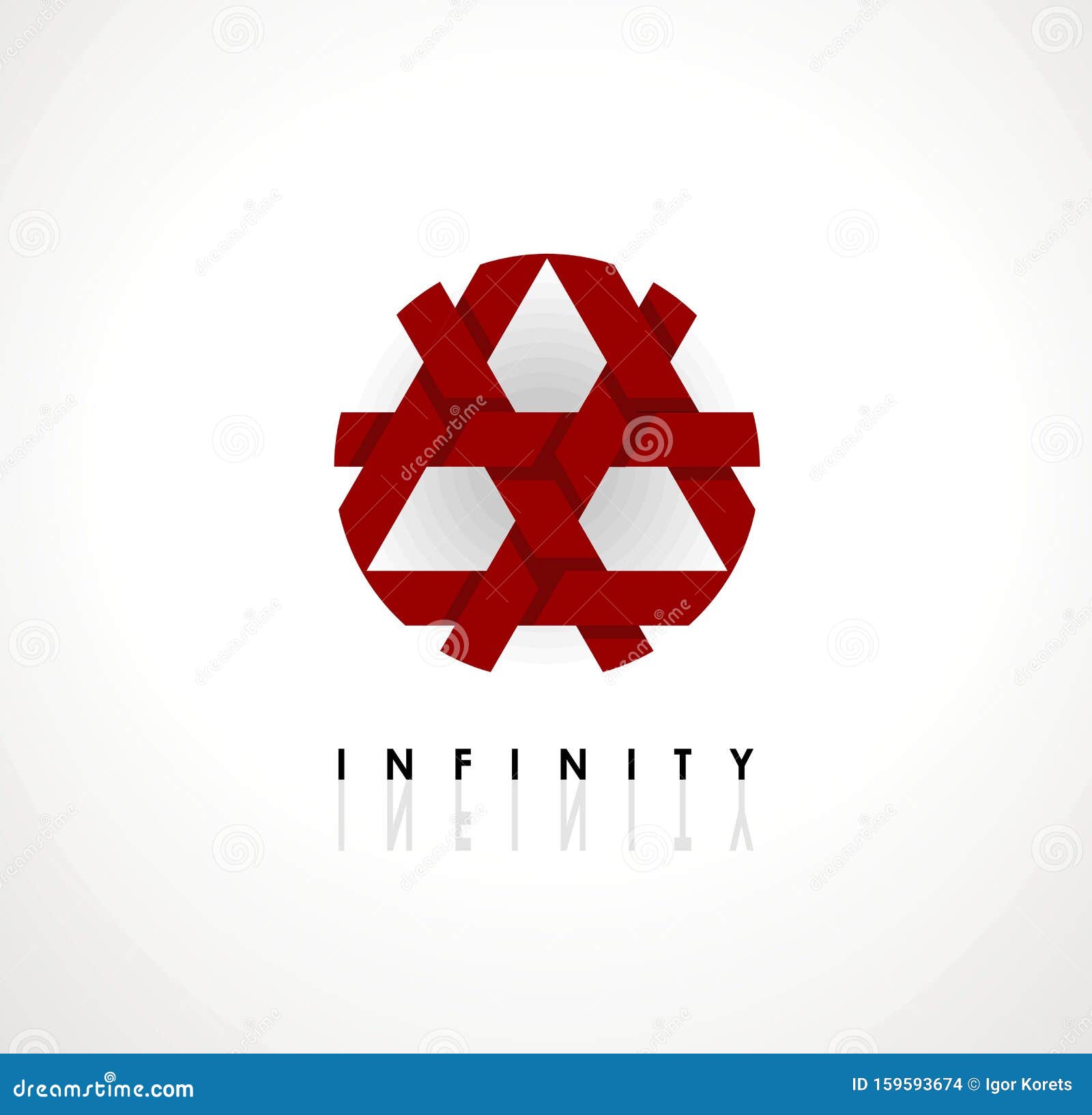 Abstract Ball of Interwoven Stripes, Mebius Loop. Creative Symbol of ...