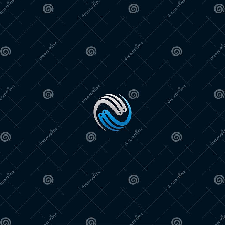 Abstract Ball Logo Template Design Stock Vector - Illustration of ...