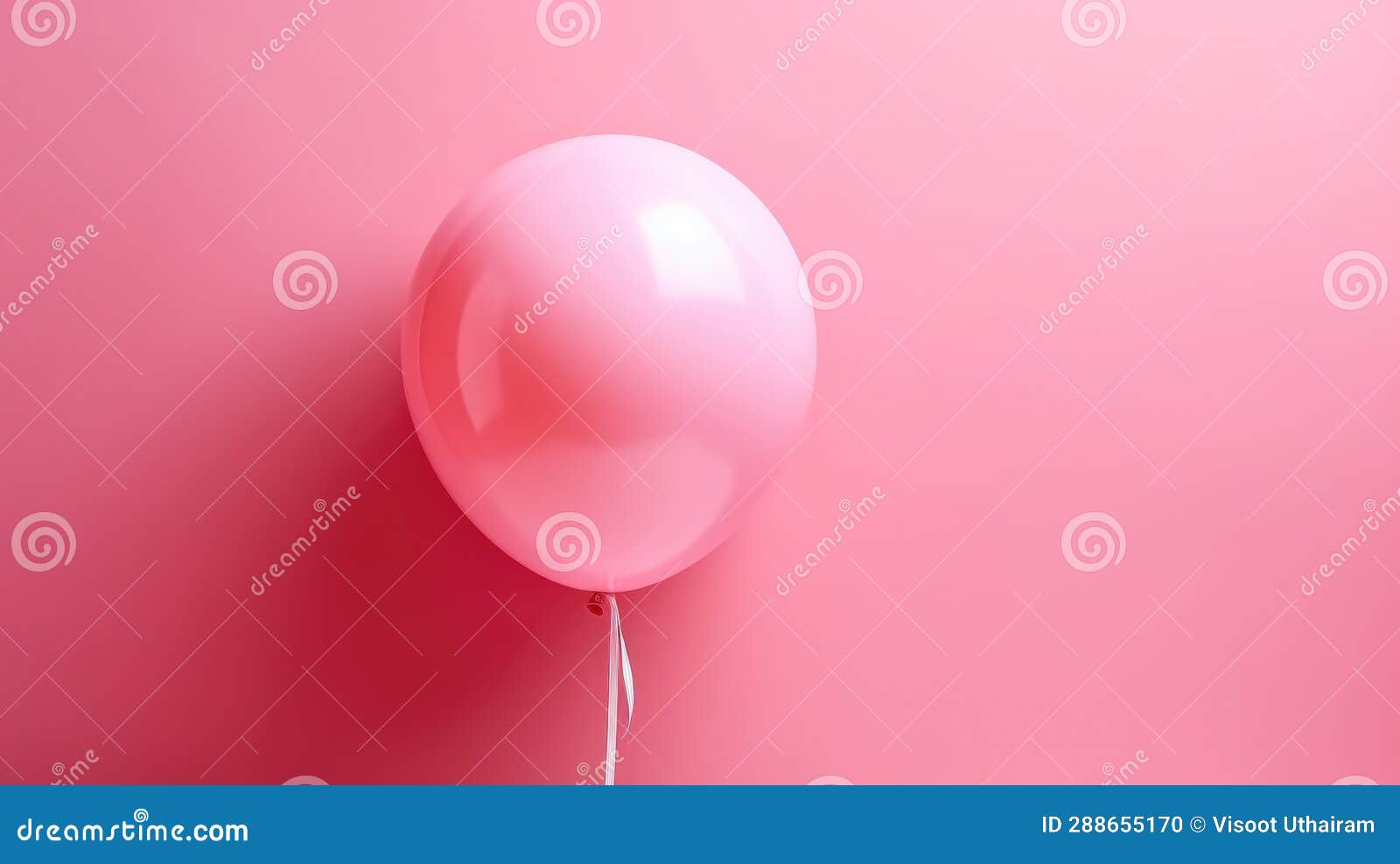 Abstract Balloon on Pink Wallpaper, Pink Balloon on Pink Background ...