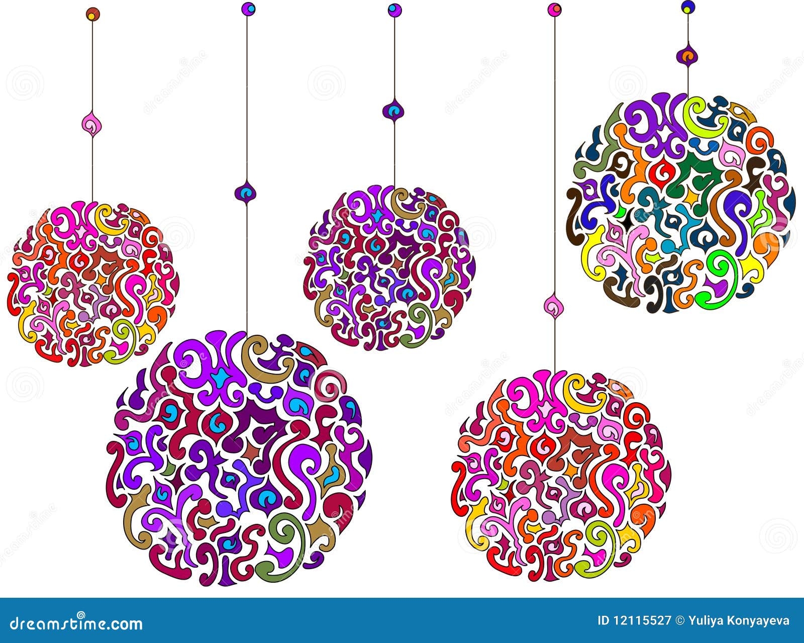 Abstract balls stock vector. Illustration of design, decoration - 12115527