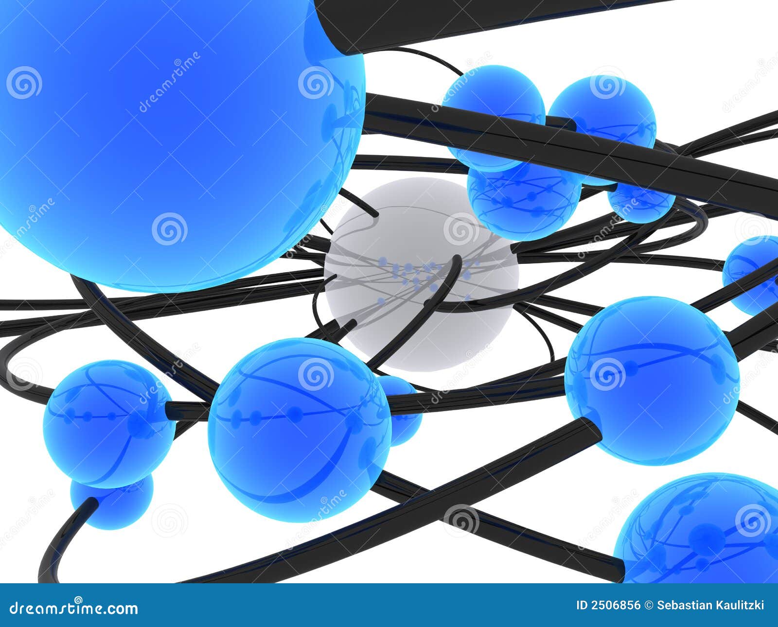 Abstract balls stock illustration. Illustration of technical - 2506856