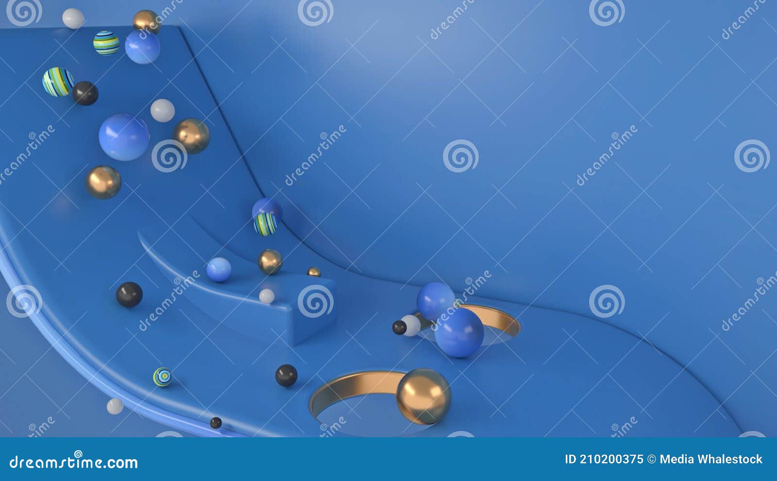 Abstract Balls of Different Size Rolling Down the Slope of a Bended ...