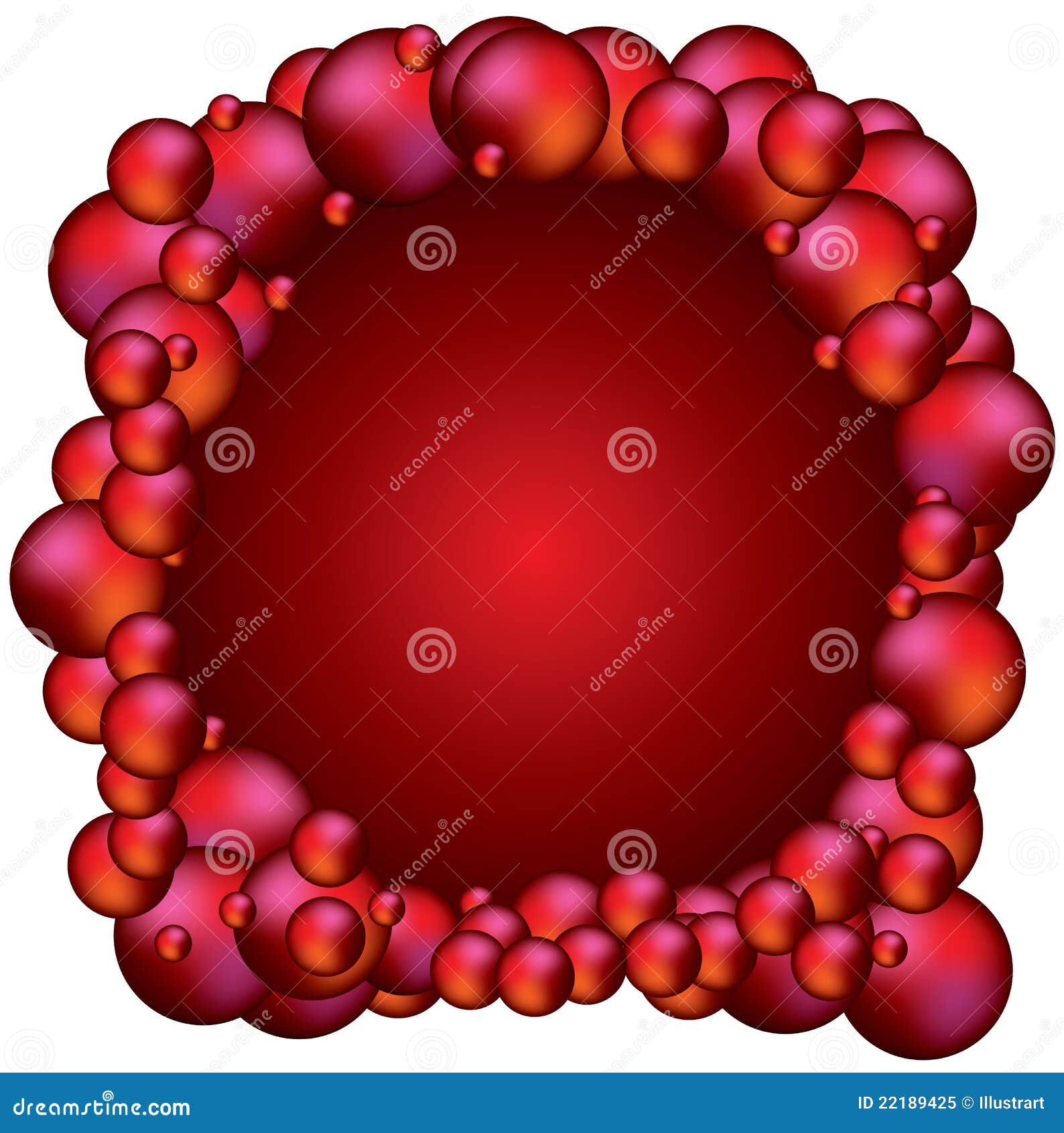 Abstract balls frame stock vector. Illustration of sphere - 22189425