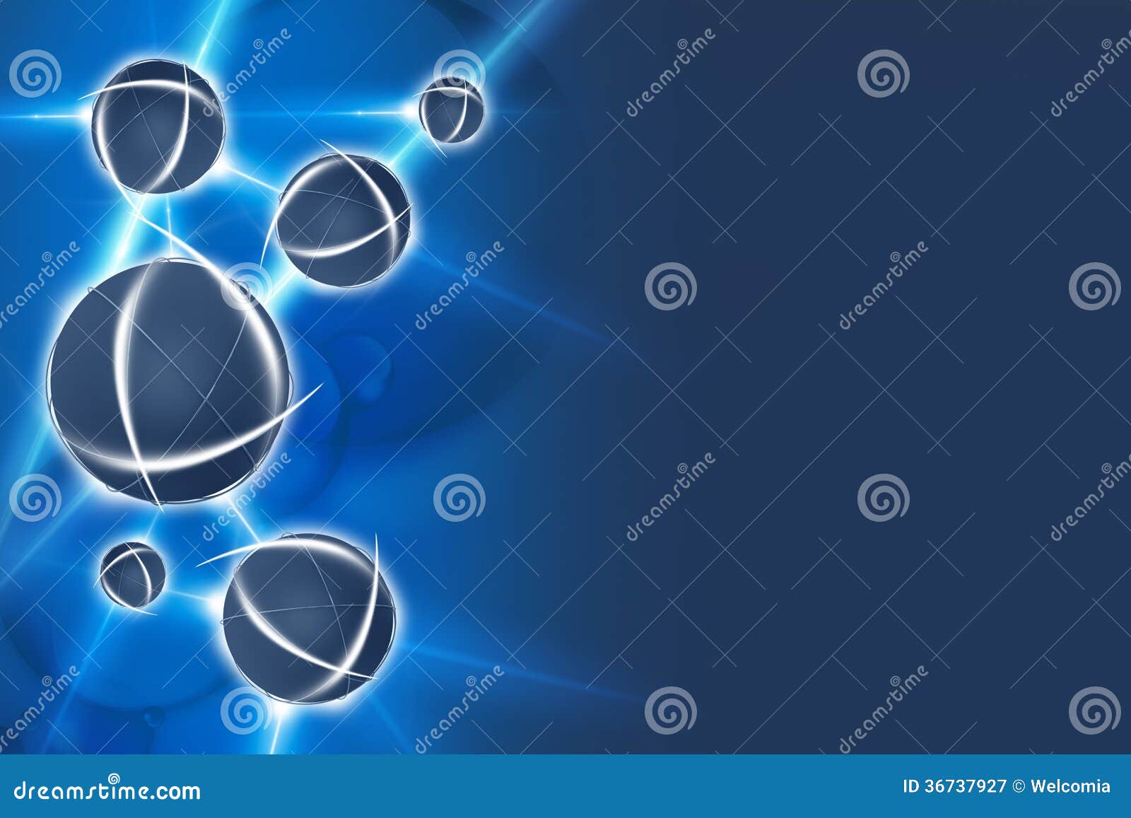 Abstract Balls Network stock illustration. Illustration of copyspace ...