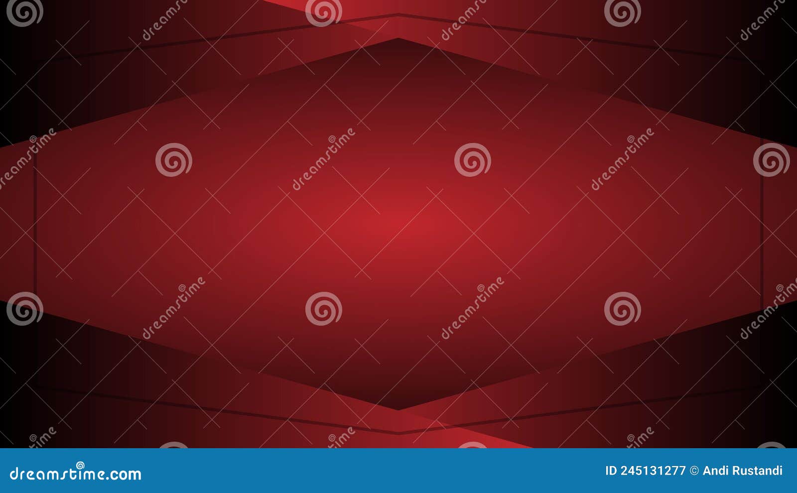 Abstract Banner Background with Red Shapes Frame Stock Vector ...