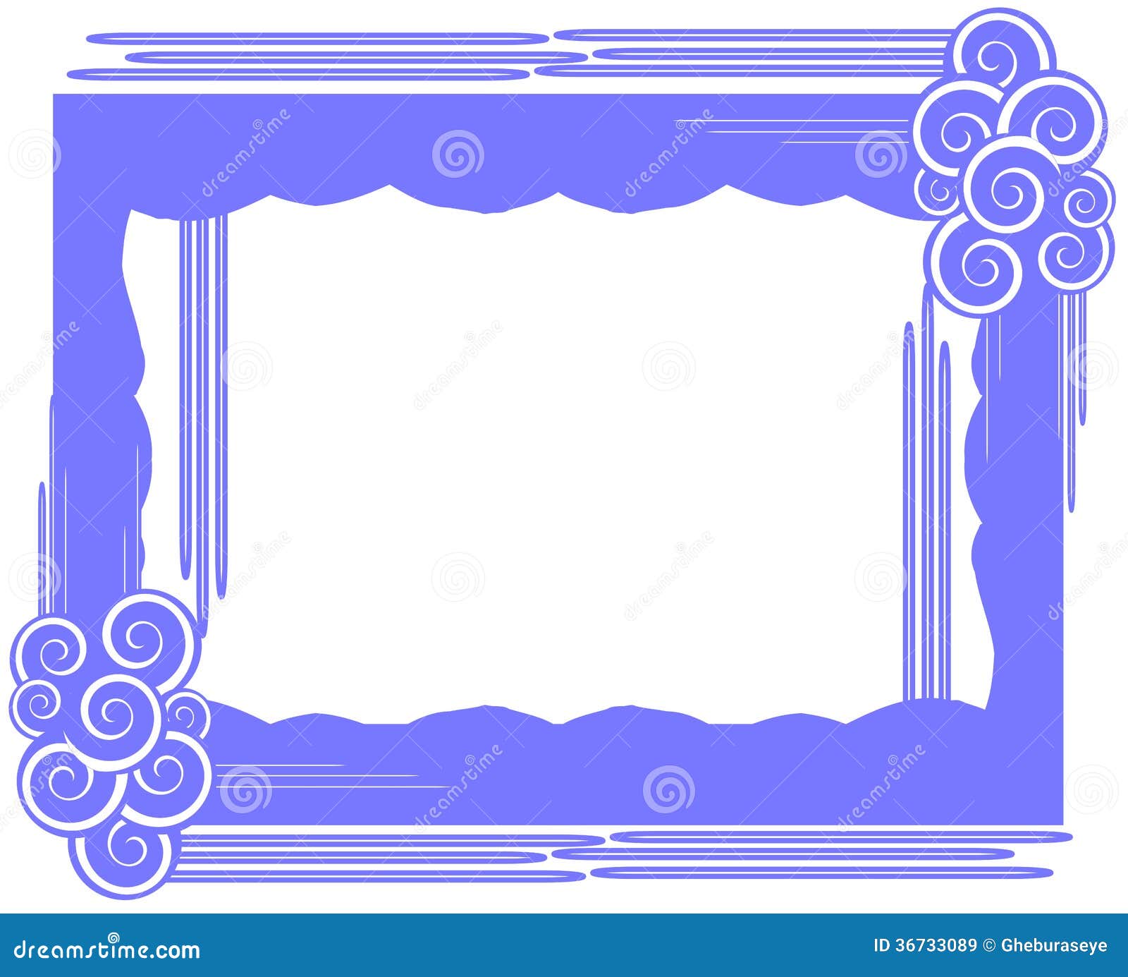 Nice Abstract Banner in Blue Stock Illustration - Illustration of ...