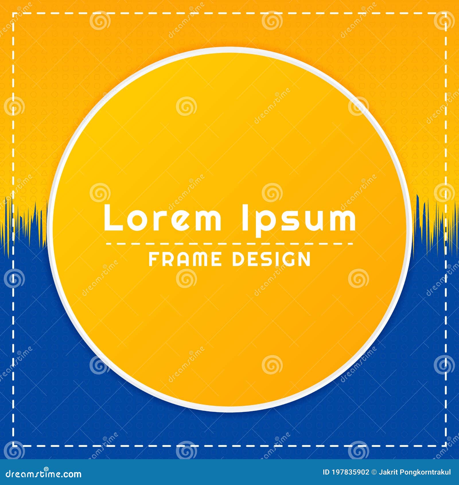 Abstract Banner Circle Frame Space Design Geometric Pattern Background ...