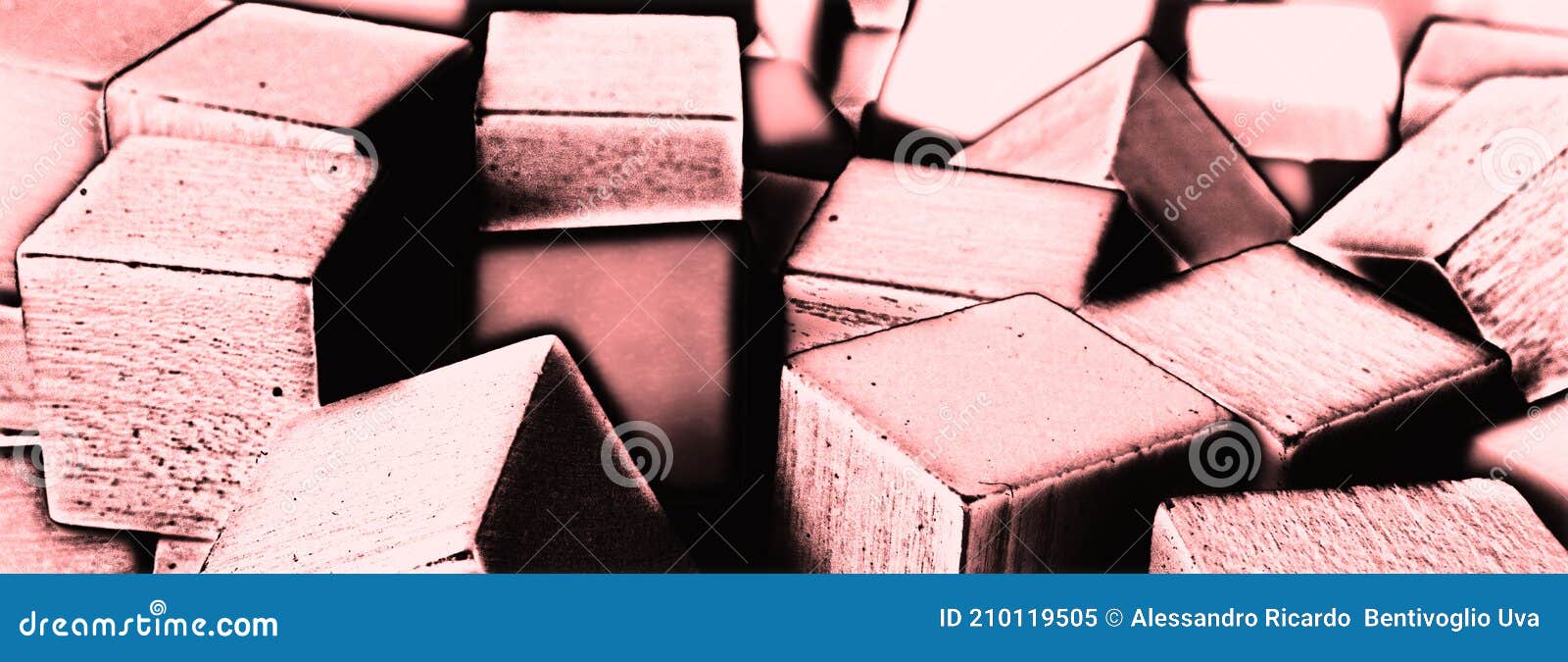 Abstract Monochrome Banner with Blocks Stock Image - Image of resources ...