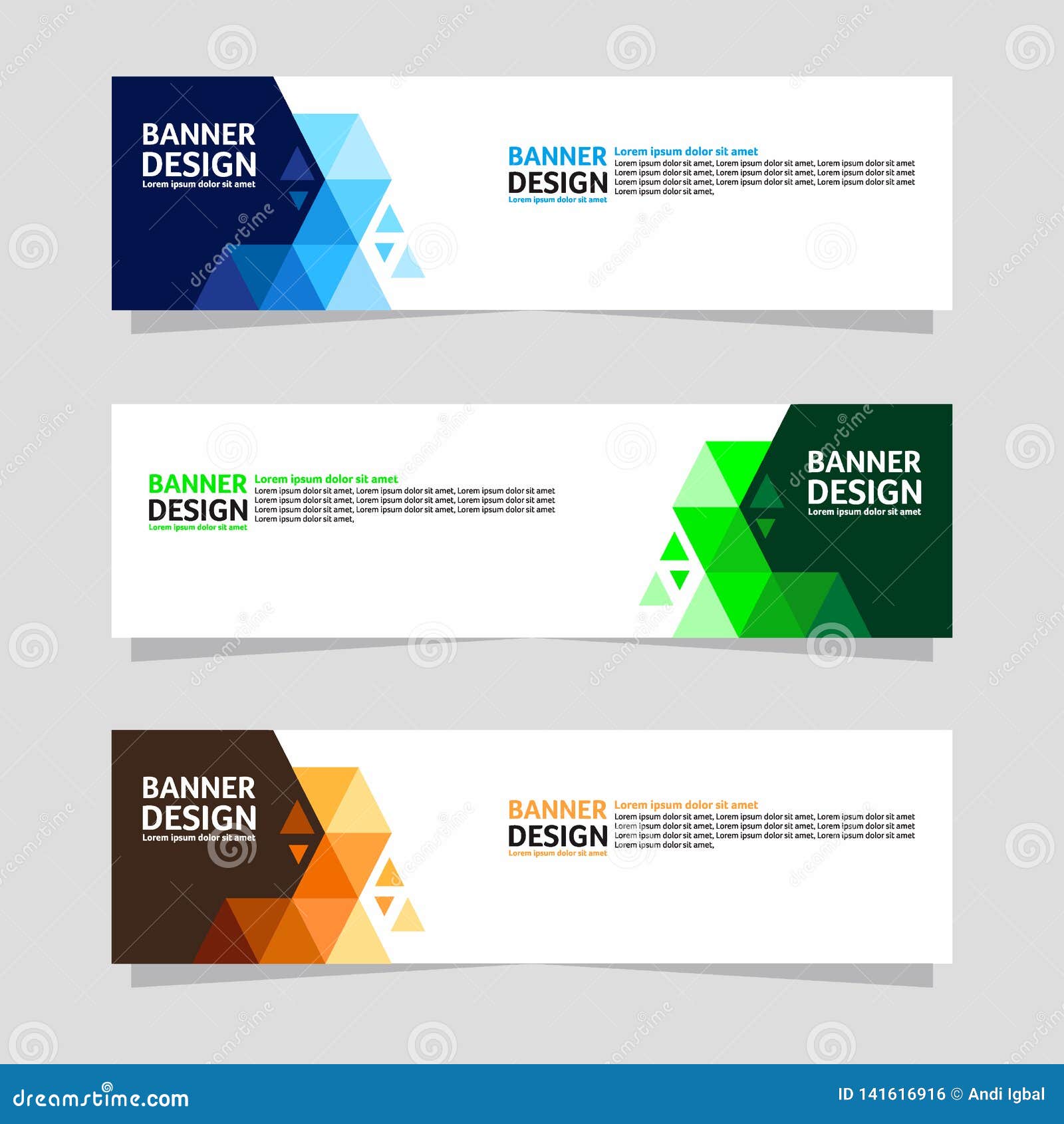 Abstract Banner Design. Colorful Background Illustration Vector Stock ...