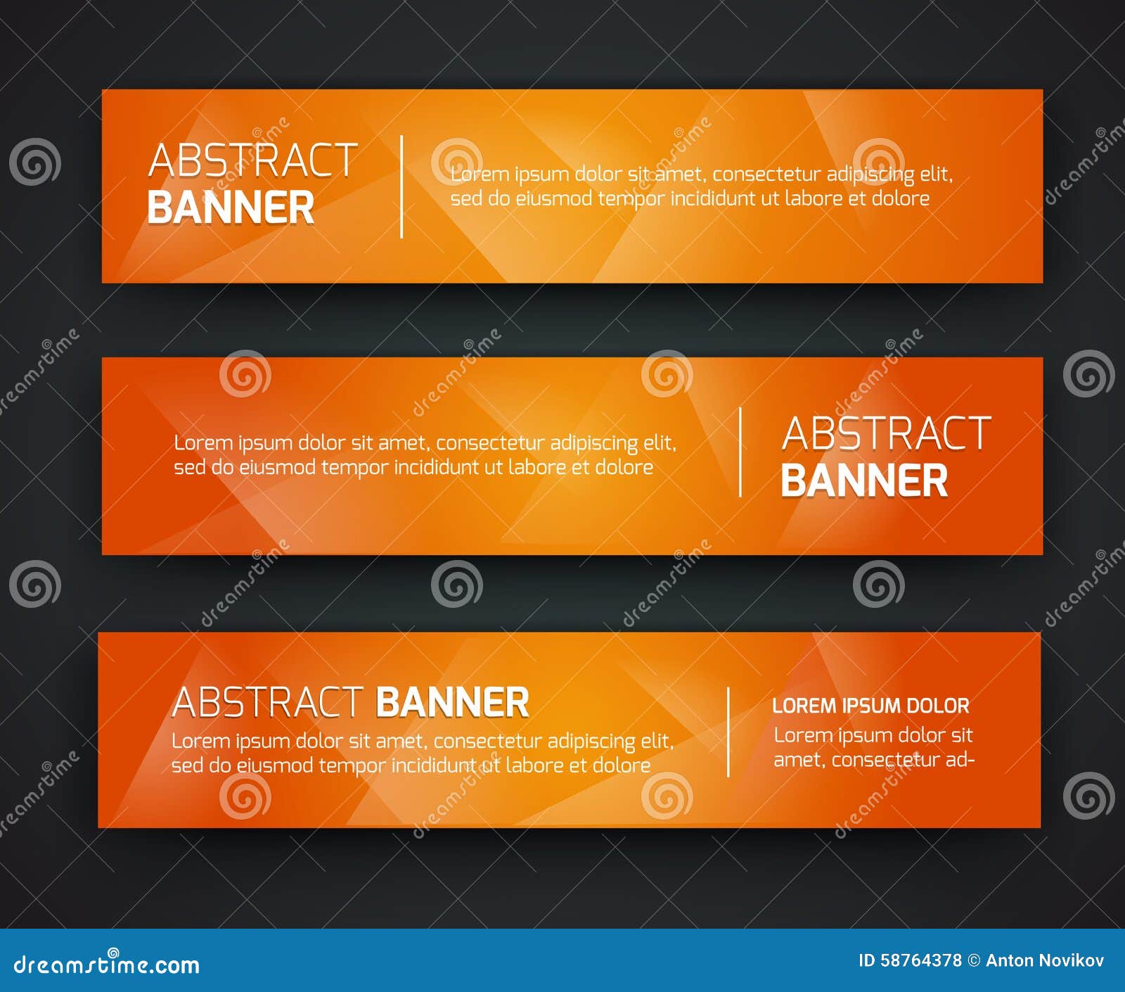 Abstract banner design stock vector. Illustration of design - 58764378