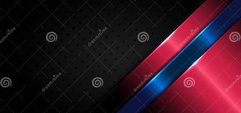Abstract Banner Design Template Red and Blue Elegant with Lighting ...